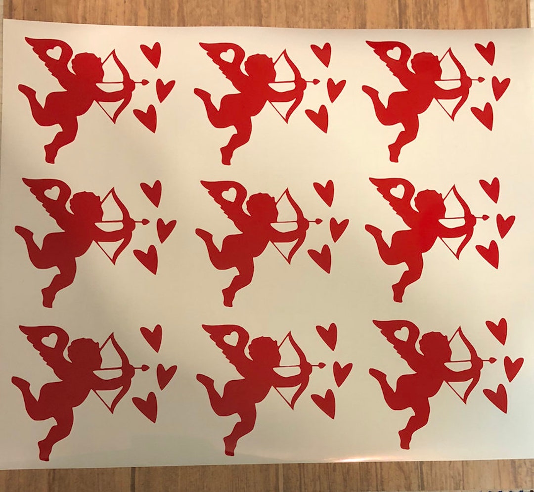Vinyl Decal: Sheet of Cupid Vinyl Decals / D.I.Y Valentine Projects ...
