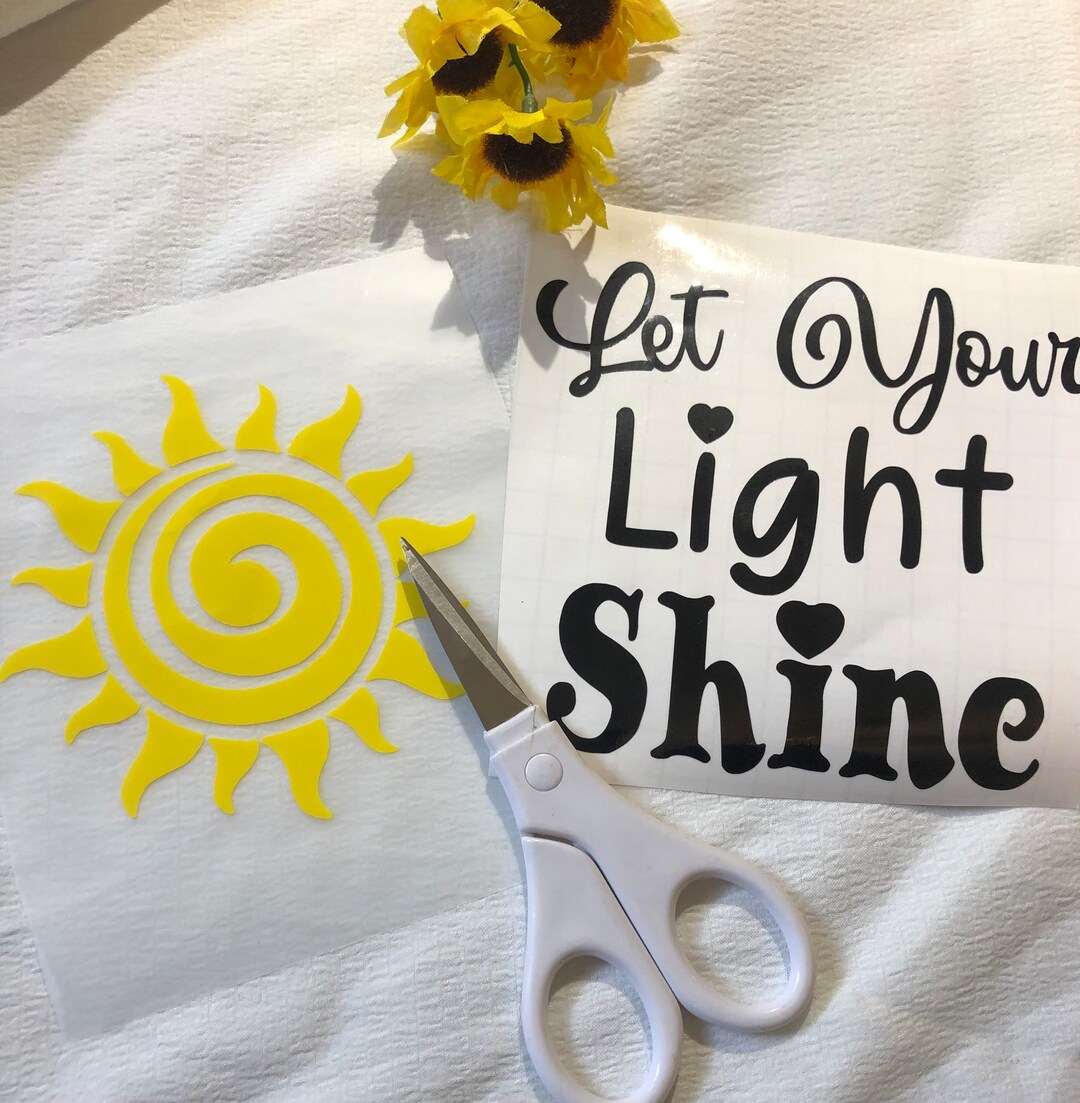 Vinyl Decal: Let Your Light Shine Vinyl Decal (2 Decal) - Etsy