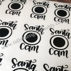 Vinyl Decal: Santa Cam D.I.Y Vinyl Decals /ornament/christmas (1 Decal ...
