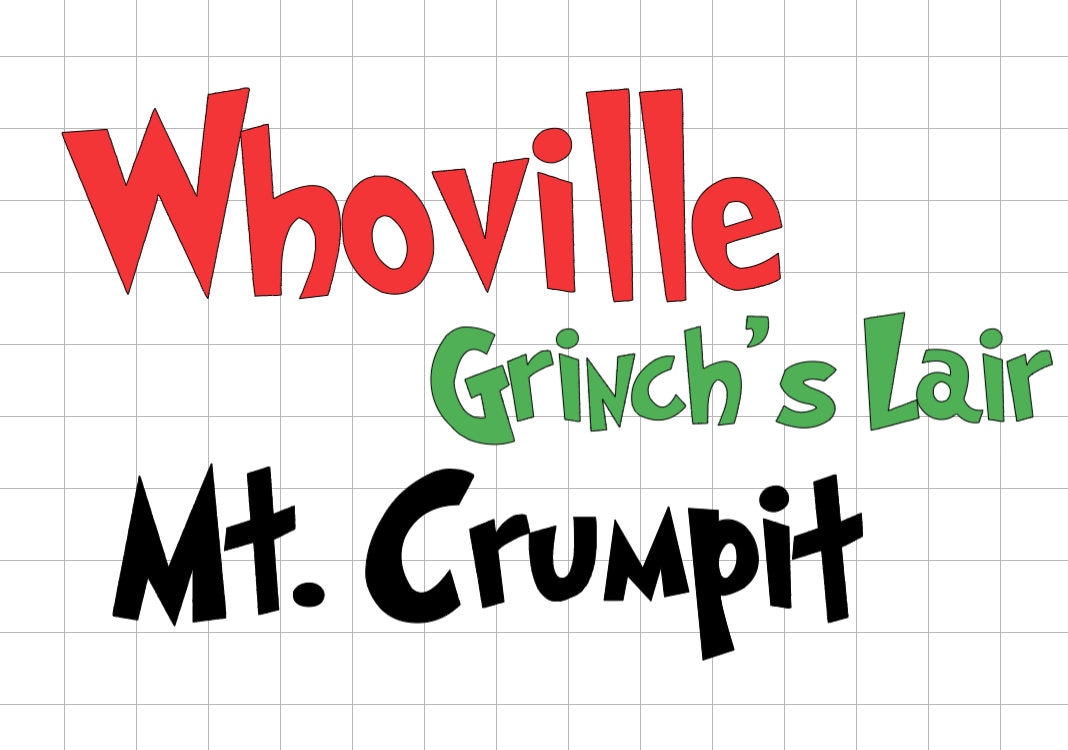 Whoville Signs Christmas Vinyl Decal / D.I.Y Project / - Etsy