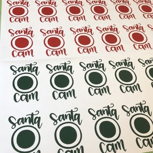 Vinyl Decal: Santa Cam D.I.Y Vinyl Decals /ornament/christmas (1 Decal ...
