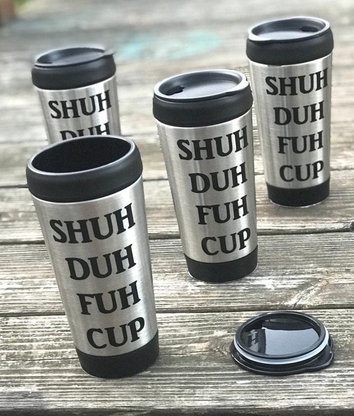 Vinyl Decal: Duh Fuh Cup Funny Decals / Tumbler / Coffee Mug / DIY ...