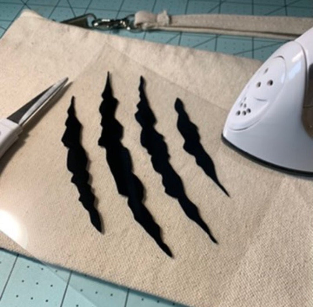 Iron on / HTV: Scratch Marks Iron on Decal / Tshirt / Iron on Decal ...