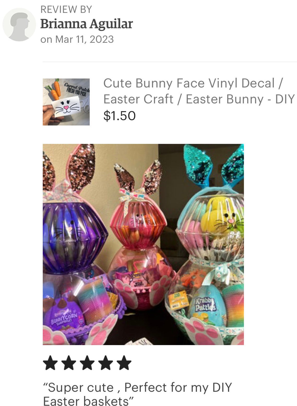 Vinyl Decal: Cute Bunny Face Vinyl Decal / Easter Craft / Easter Bunny ...
