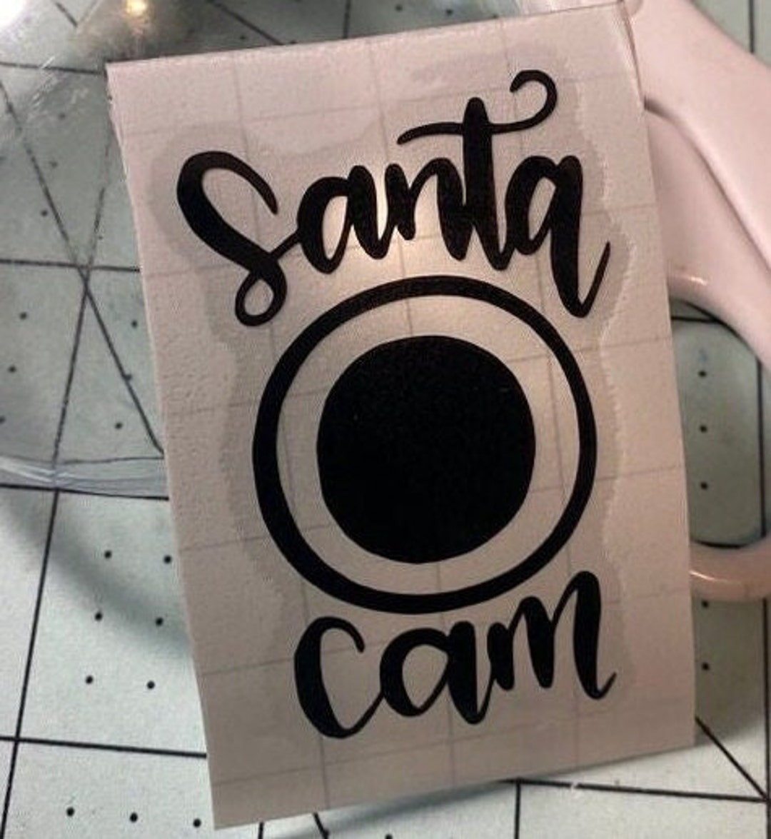 Santa Cam D.I.Y Vinyl Decals /ornament/christmas 1 Decal - Etsy