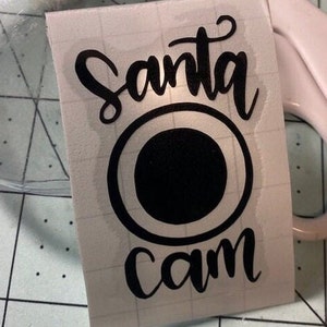 Vinyl Decal: Santa Cam D.I.Y Vinyl Decals /ornament/christmas (1 Decal ...