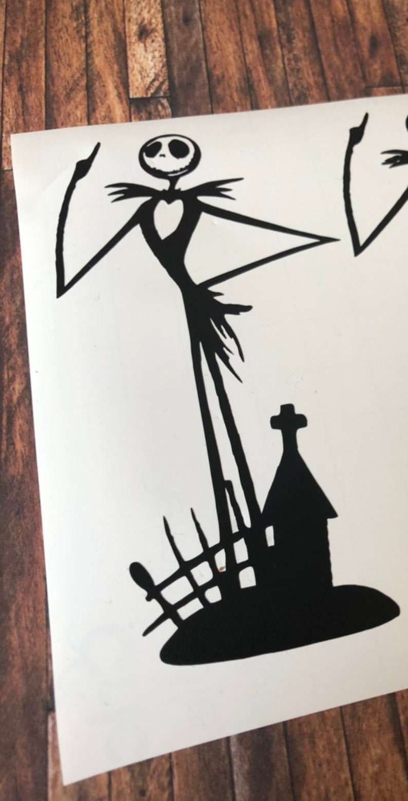 Vinyl Decal: Mr. Nightmare Standing Tall /pumpkin King Vinyl Decal ...