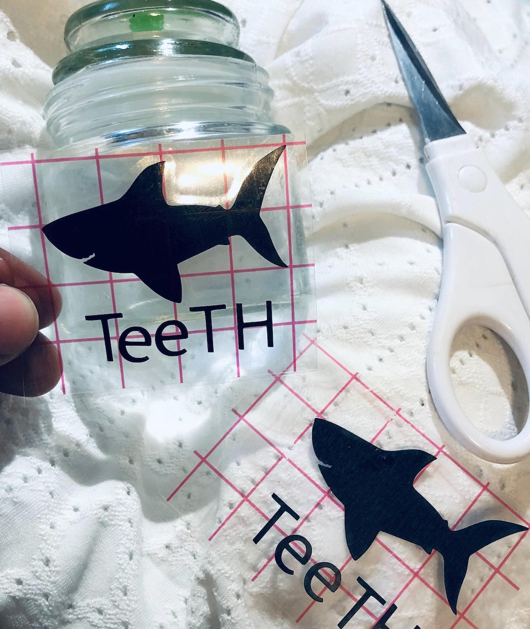 Vinyl Decal: Shark Teeth Vinyl Decal / DIY Project - Etsy