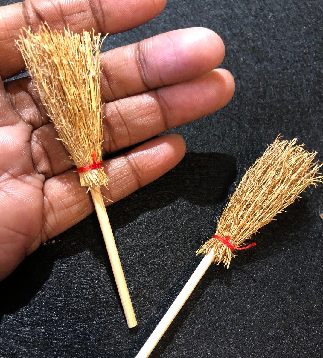 Mini Halloween Witch Broom / Craft / Party Decoration / Mini Straw ...
