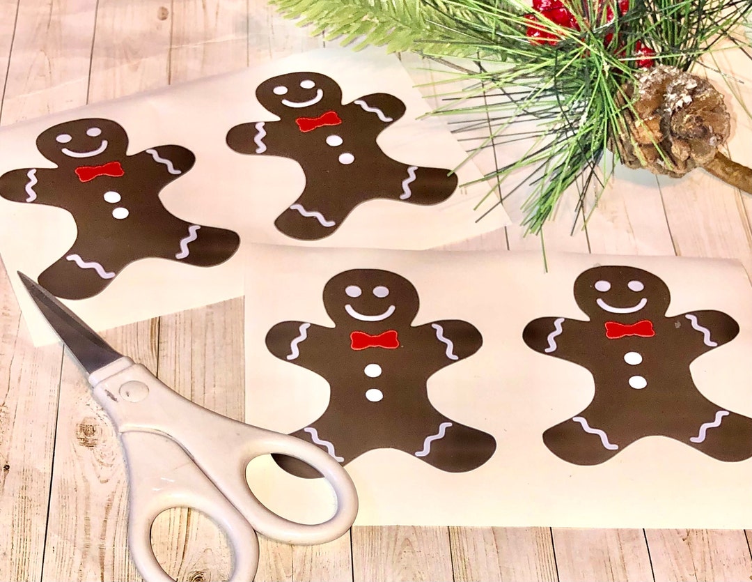Vinyl Decal: Gingerbread Man Vinyl Decals / Christmas / Holiday DIY - Etsy