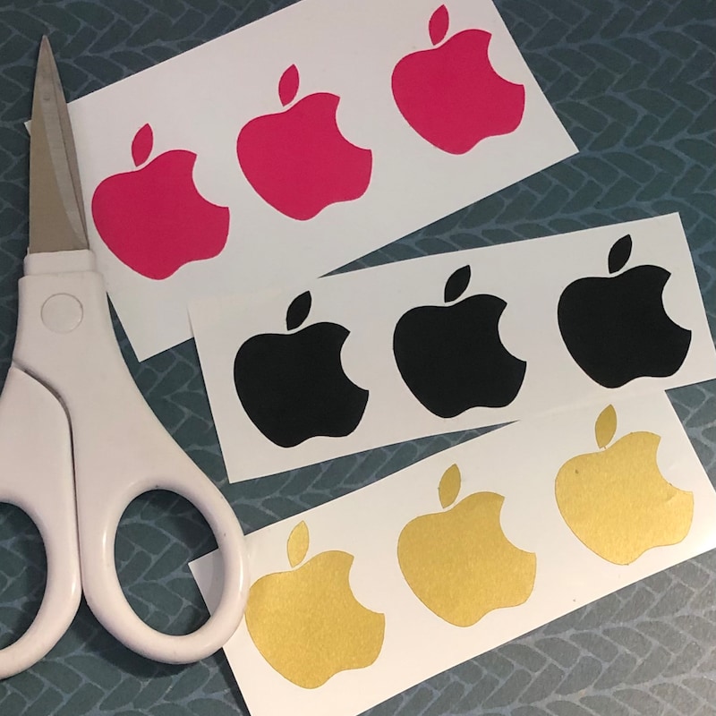 Apple Logo Stickers - Etsy