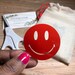 Iron on / HTV: Smiley Face Iron-on Decal / T-shirt Design/ Bag / Jeans ...
