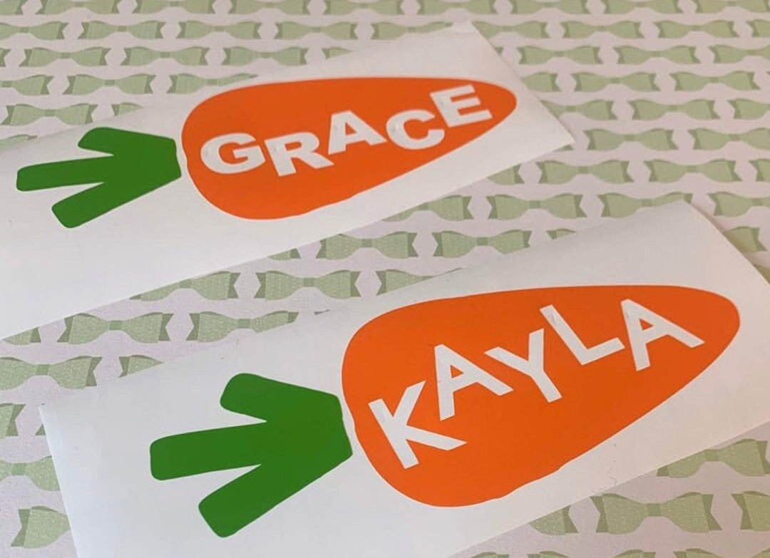 Vinyl Decal: Cute Carrot Vinyl Decal Personalized Easter DIY Project (1 ...