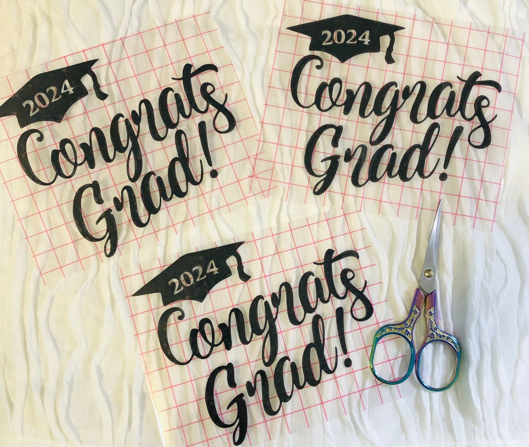 Vinyl Decal: Congrats Grad Decal/ Tumbler/ Coffee Mug Decal / DIY/ Car ...