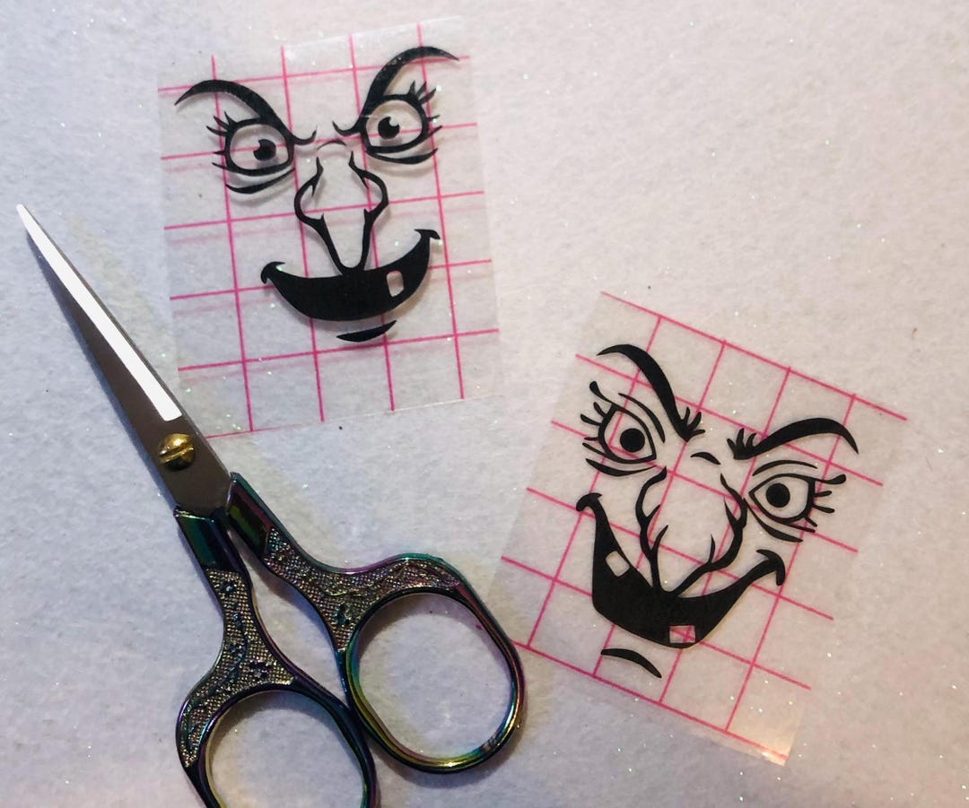 Vinyl Decal: Witch Face Vinyl Decal / D.I.Y Craft Projects / Halloween ...
