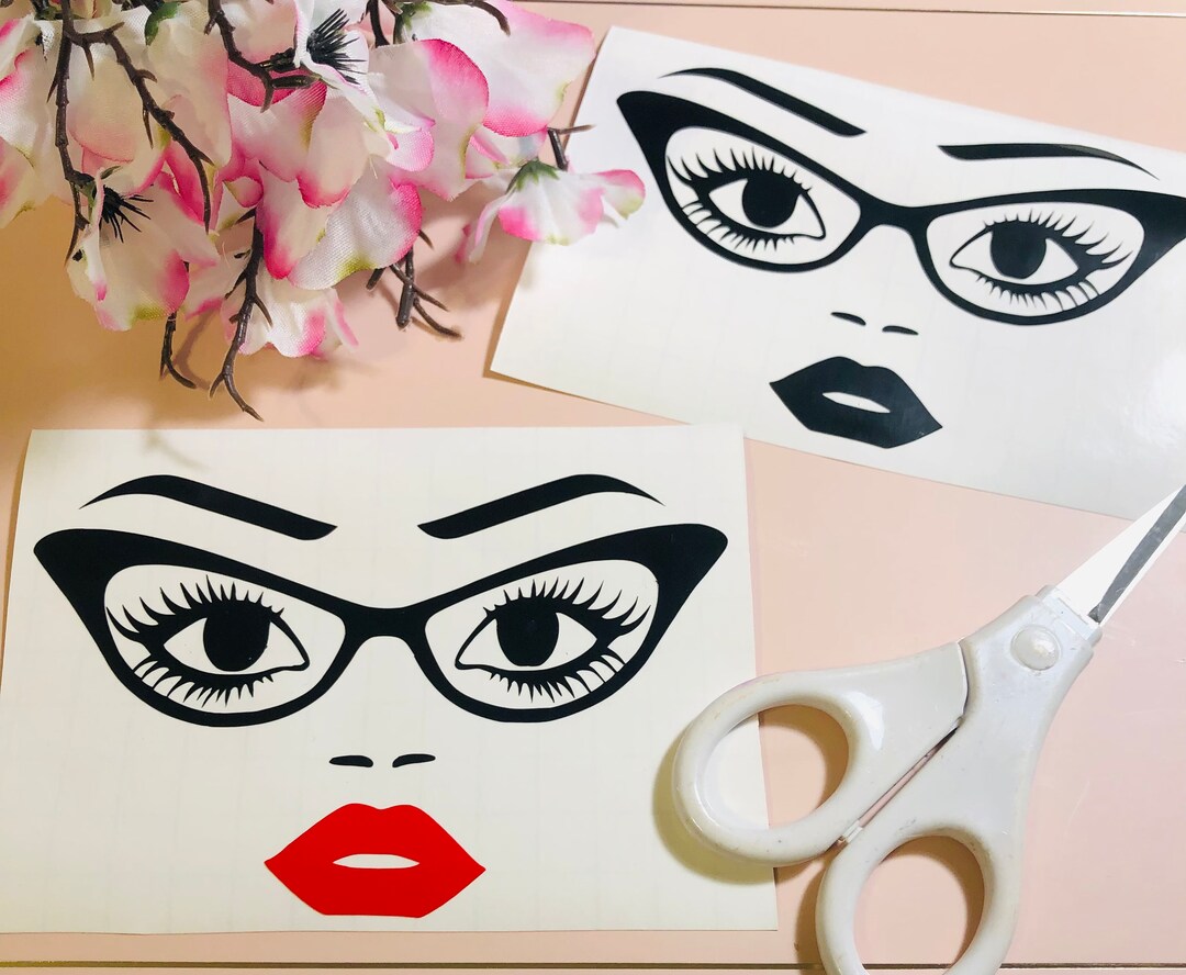 Vinyl Decal: Flower Pot Face / Fishbowl DIY / Clay / Flower Pot DIY ...