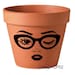 Vinyl Decal: Flower Pot Face / Fishbowl DIY / Clay / Flower Pot DIY ...
