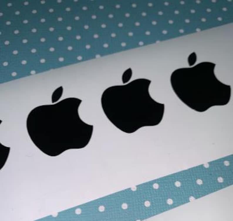 Vinyl Decal: Apple Logo Vinyl Decal, Phone Logo Vinyl Decals / Many ...