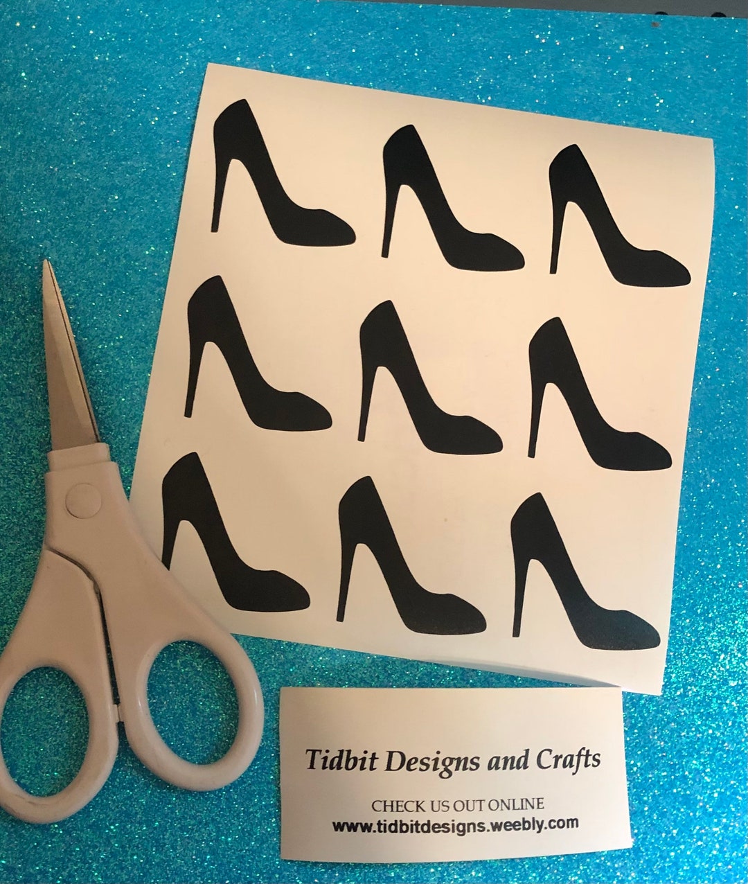Vinyl Decal: Sheet of High Heel Silhouette Sticker / Decal / D.I.Y ...
