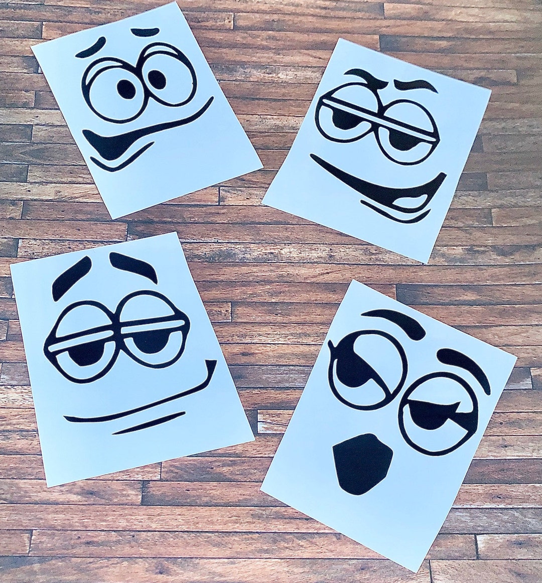 Vinyl Decal: Candy Face Inspired Decals (fun Colors) / Face Silhouette ...