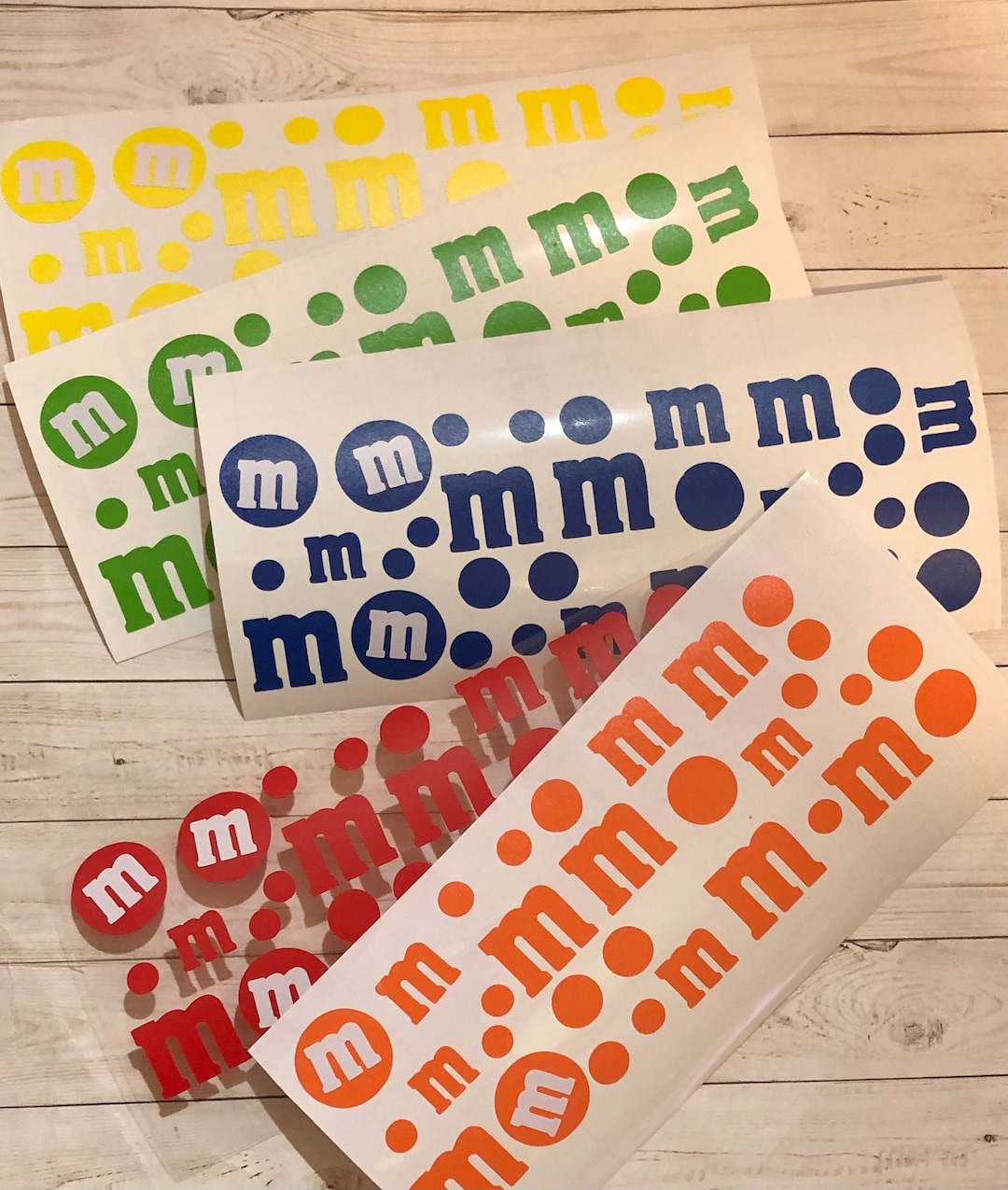 Vinyl Decal: Sheet of M Candy Inspired Decal / Stickers (no Transfer ...