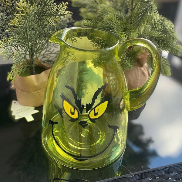 Grinch Pitcher - Etsy