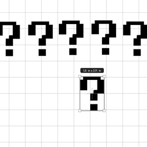 Vinyl Decal: Set of 6 Question Mark Vinyl Decal / D.I.Y Project/ Party ...