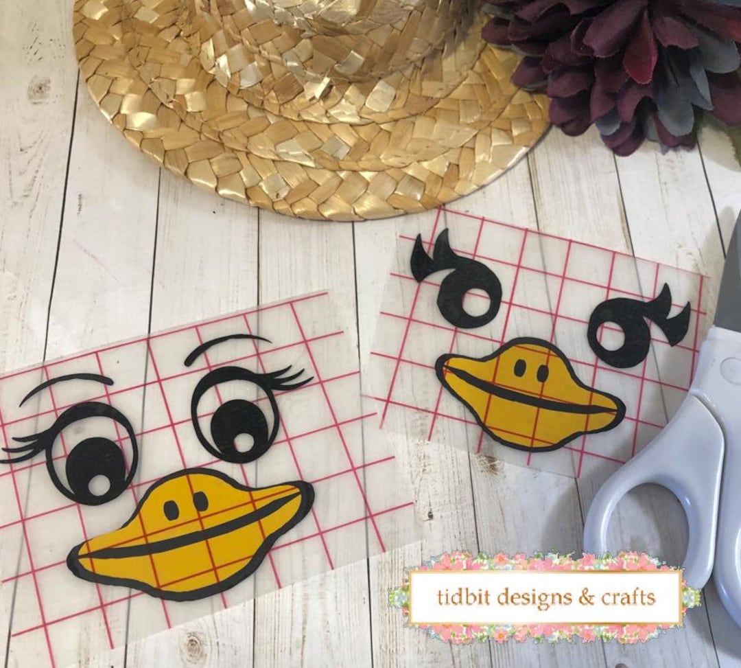Vinyl Decal: Duck Face Vinyl Decal / Easter Craft / DIY Duck Project (1 ...