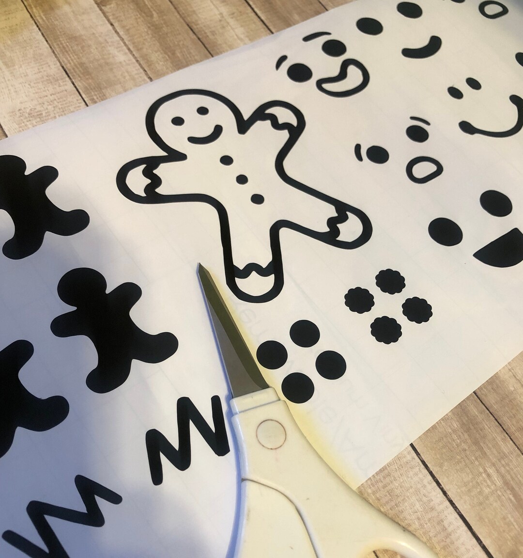 Vinyl Decal: Gingerbread Man Vinyl Decal Set ( Mixed Styles and Sizes ...