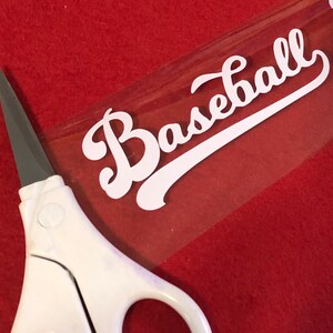 Vinyl Decal: Baseball Vinyl Decal / DIY Project Decal / Sports Fan ...