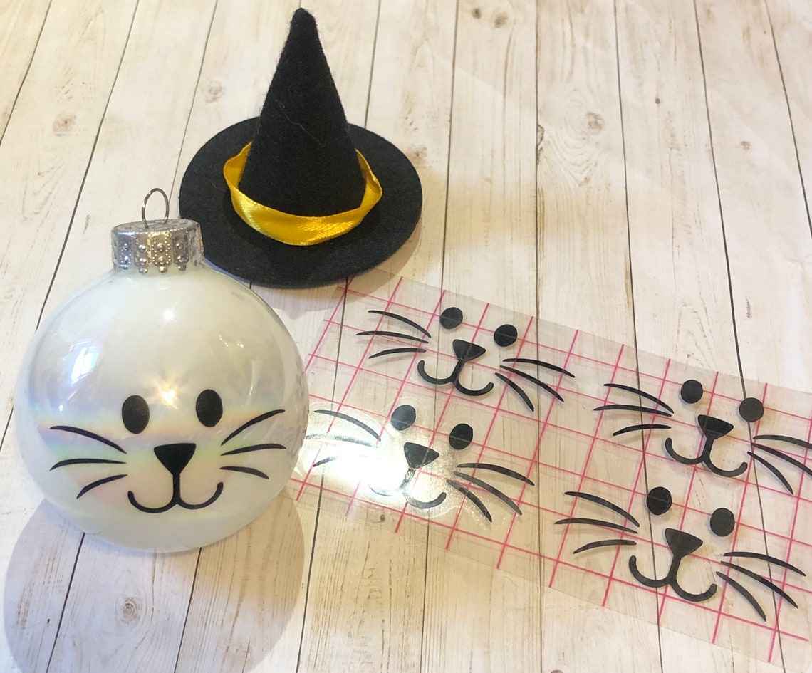 Vinyl Decal: Sheet of 4 Cat Vinyl Decals / D.I.Y Projects/ornaments ...
