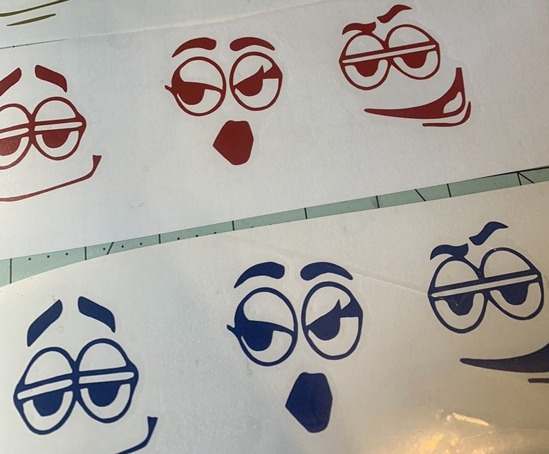 Vinyl Decal: Candy Face Inspired Decals (fun Colors) / Face Silhouette ...