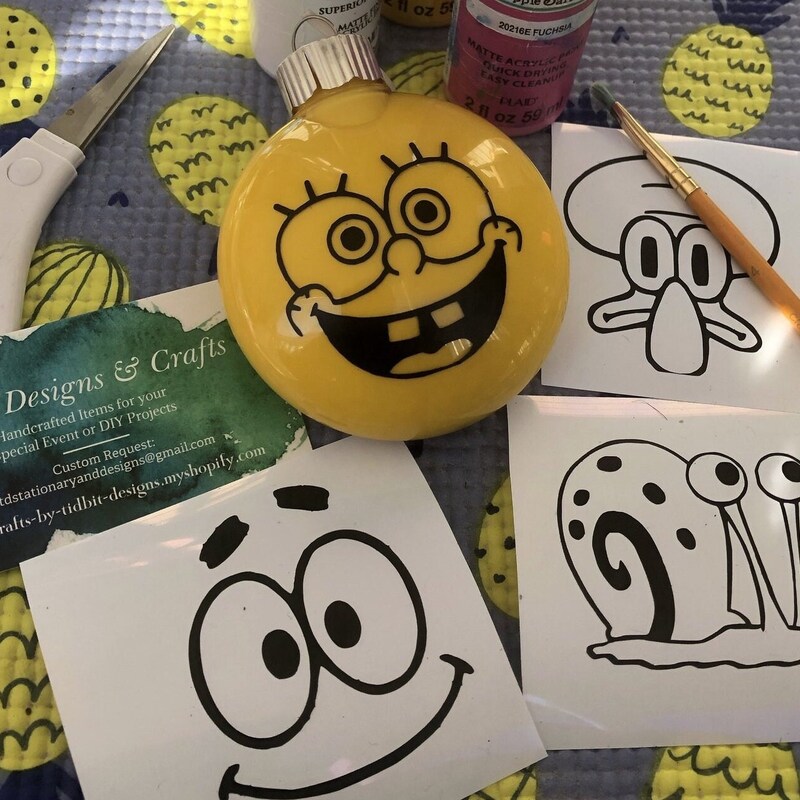 Spongebob Favor Tag - Etsy