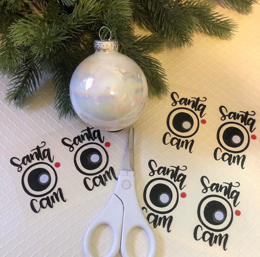 Vinyl Decal: Sheet of 6 Santa Cam Kit - With Lens and Light D.I.Y Vinyl ...