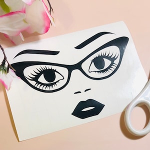 Vinyl Decal: Flower Pot Face / Fishbowl DIY / Clay / Flower Pot DIY ...