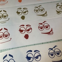 Smiley Face Vinyl Sticker - Etsy