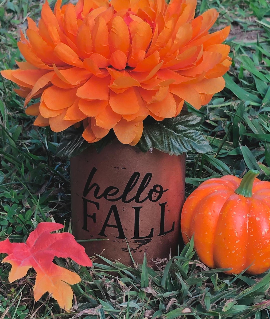 Vinyl Decal: Hello Fall Vinyl Decal / DIY Decal (only 1 Decal) - Etsy