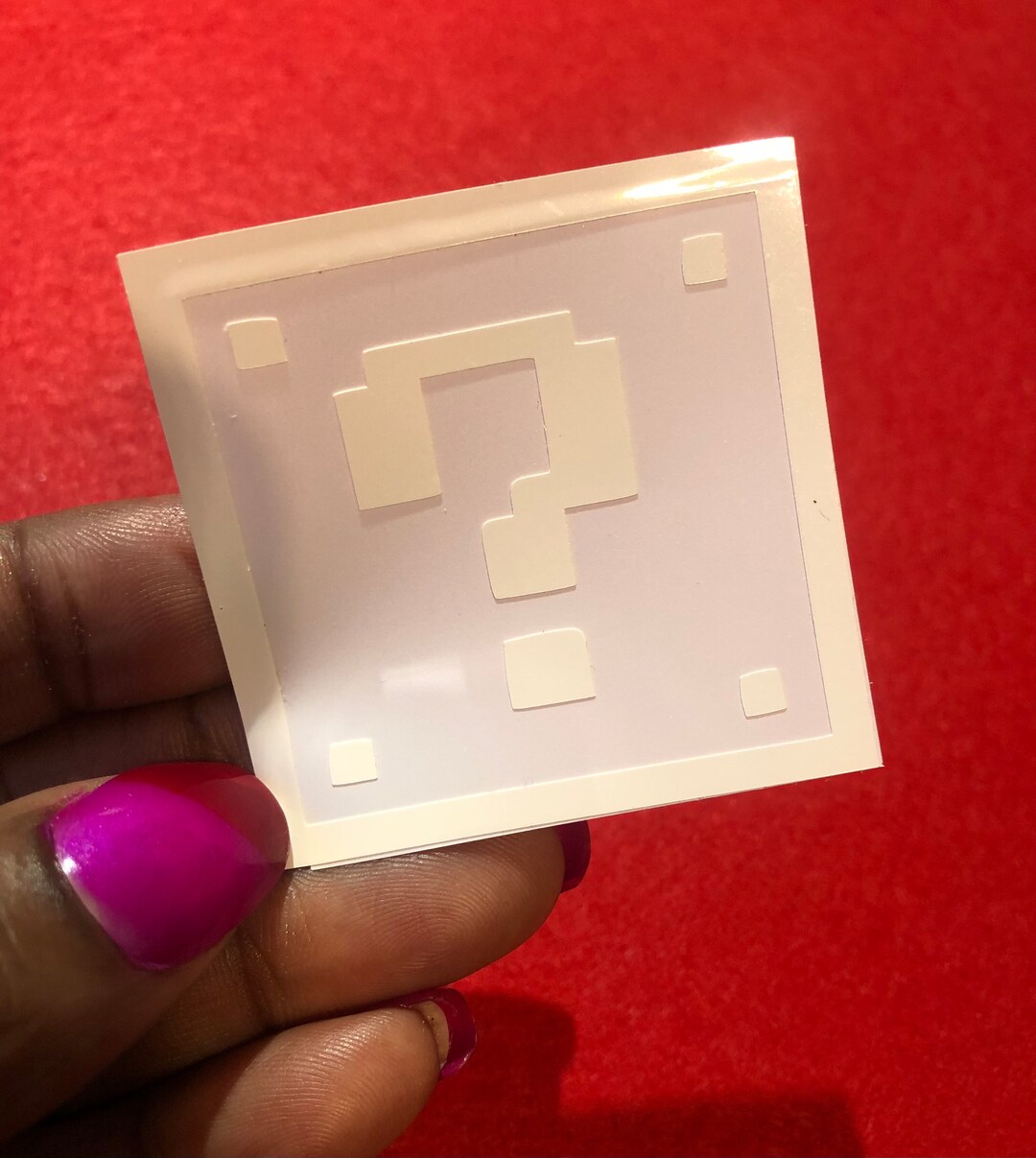 Vinyl Decal: Super Bros Question Mark Box Vinyl Decal / D.I.Y Project ...