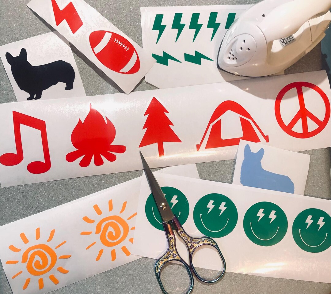 Iron Decal / HTV: Fun Styles Iron on Decal / HTV / T-shirt Design/ D.I ...