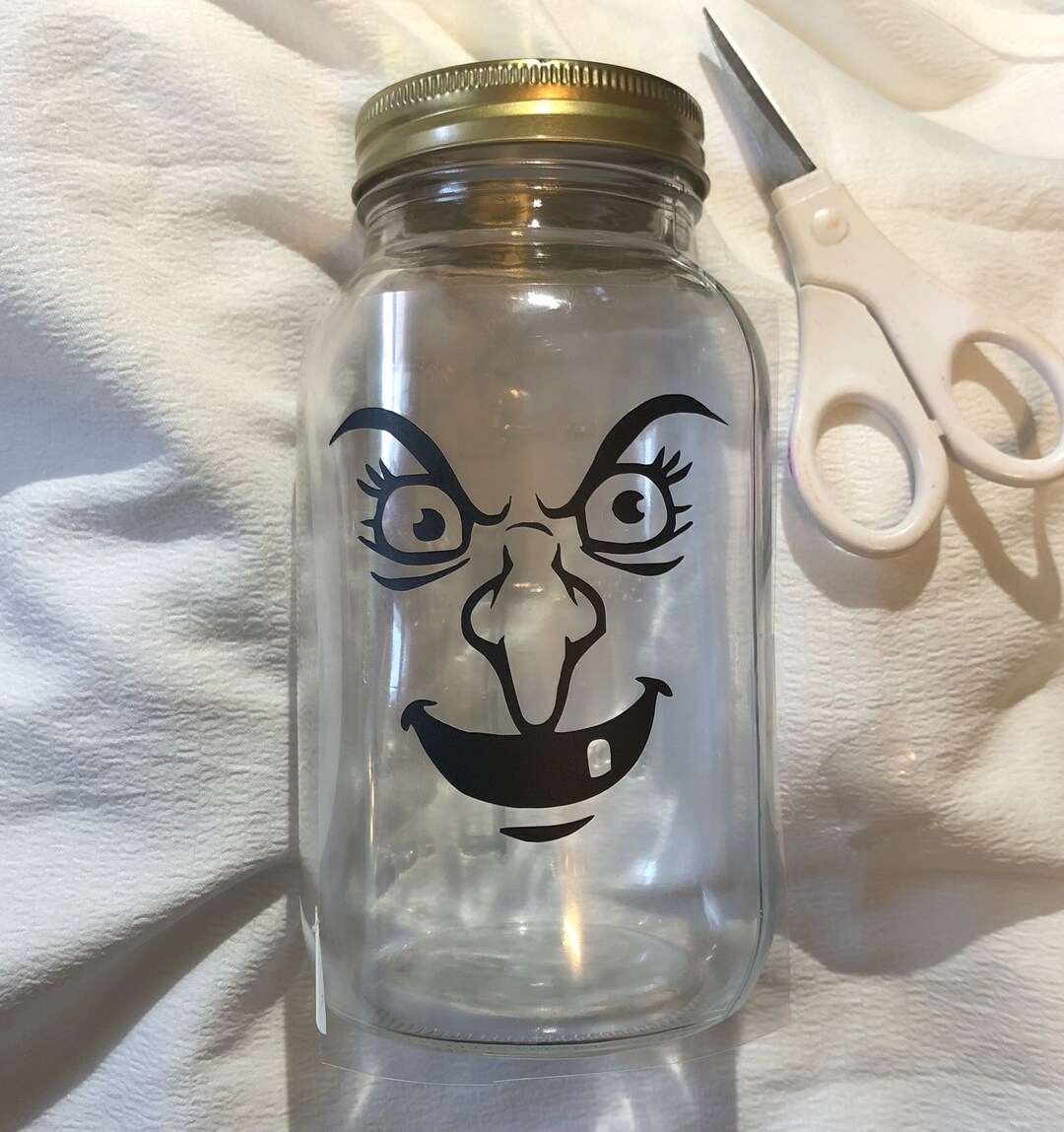 Vinyl Decal: Witch Face Vinyl Decal / D.I.Y Craft Projects / Halloween ...