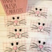 Vinyl Decal: Set of 6 Cute Bunny Face Vinyl Decals / Easter Craft ...