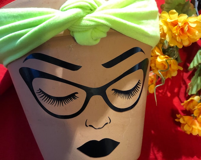 Face Decal for Flower Pot Vinyl Decal Flower Pot Sticker Gardening ...