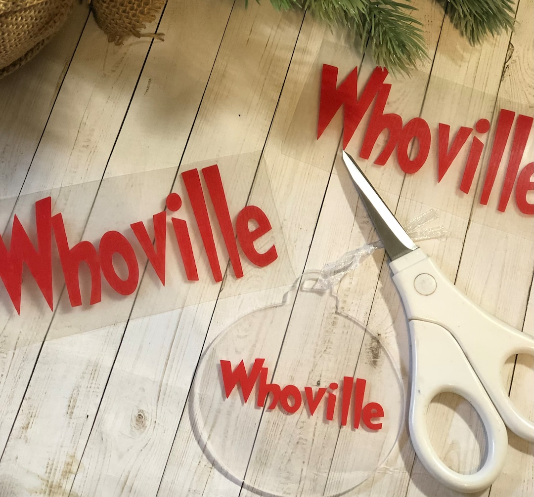Whoville Signs Christmas Vinyl Decal / D.I.Y Project / - Etsy