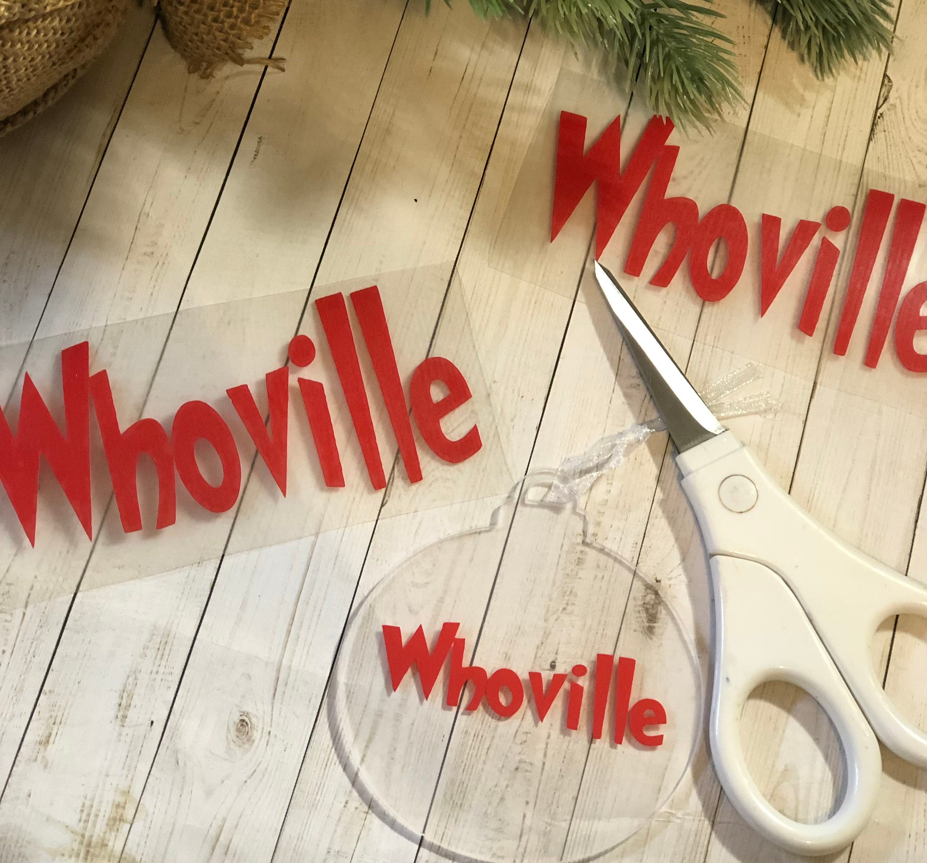 Whoville Signs Christmas Vinyl Decal / D.I.Y Project / - Etsy