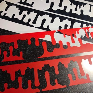 Vinyl Decal: Sheet of Dripping Slime / Dripping Design / Blood ...