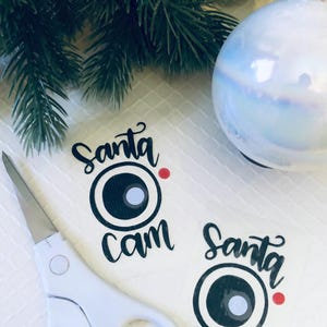 Vinyl Decal: Santa Cam D.I.Y Vinyl Decals /ornament/christmas (1 Decal ...