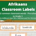 Afrikaans | Classroom Labels | Star Border | Foundation Phase ...