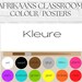 Afrikaans | Colour Poster | Kleure | Classroom Decor | Learn Colours ...