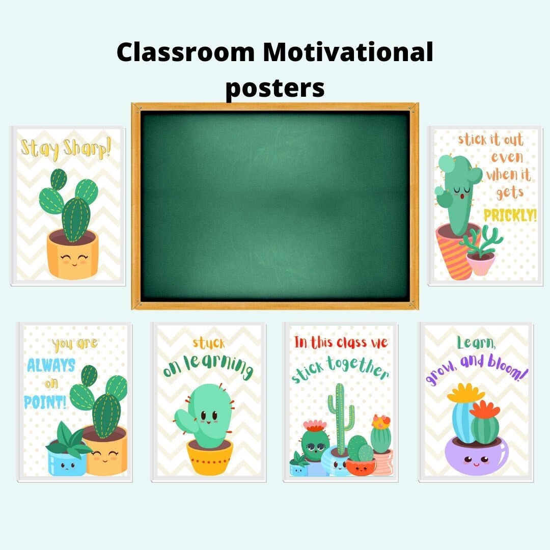 Set of 6 | Classroom Motivational Posters | A4 | Digital Download ...