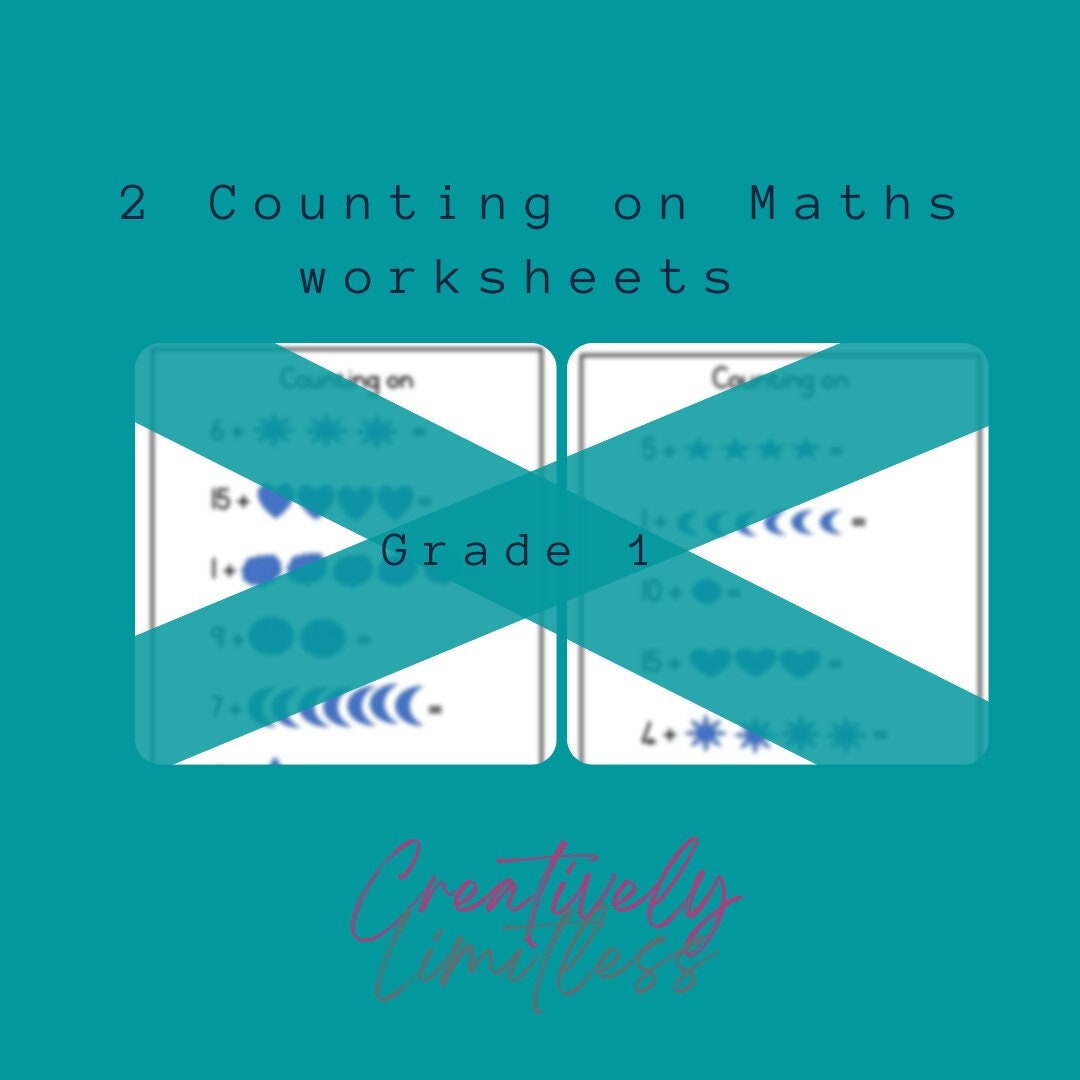 Pack of 2 Counting on Worksheets | Maths | Counting | Number Sense ...